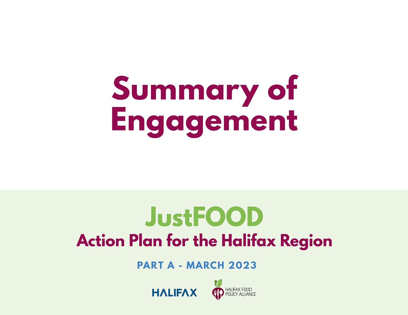 JustFOOD Action Plan – JustFOOD